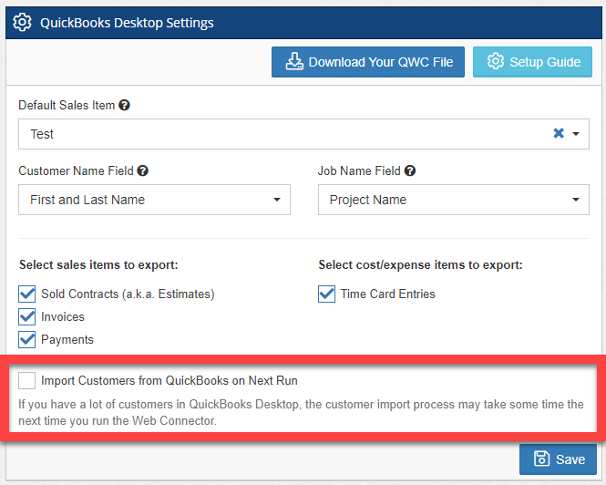 QuickBooks Desktop Integration